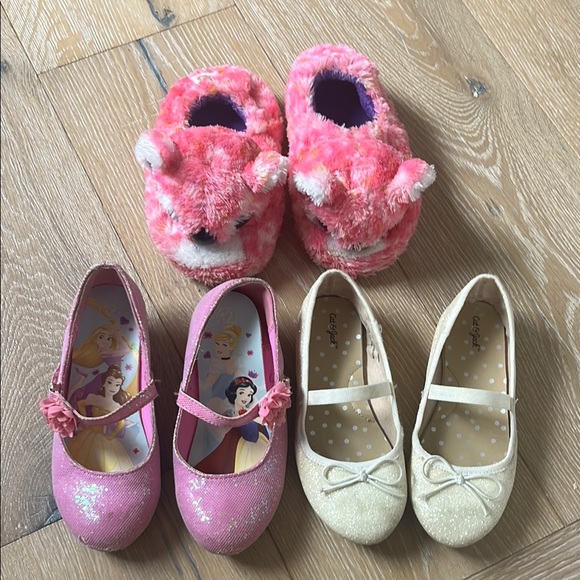 Disney | Shoes | Disney Princess Pink And Cream Shoe Collection | Poshmark